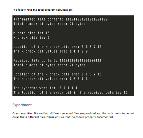 Solved Develop a Single Error Correcting (SEC) Code in the | Chegg.com