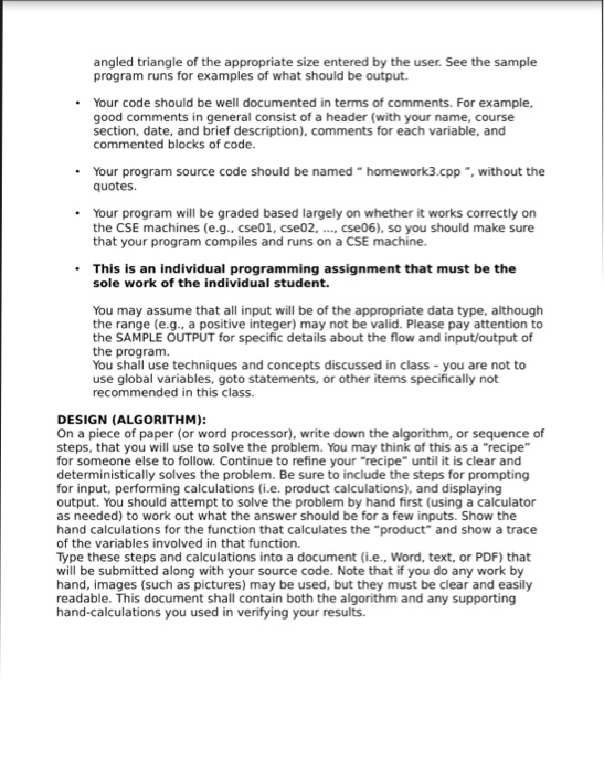 Solved PROGRAM DESCRIPTION: The purpose of this programming | Chegg.com