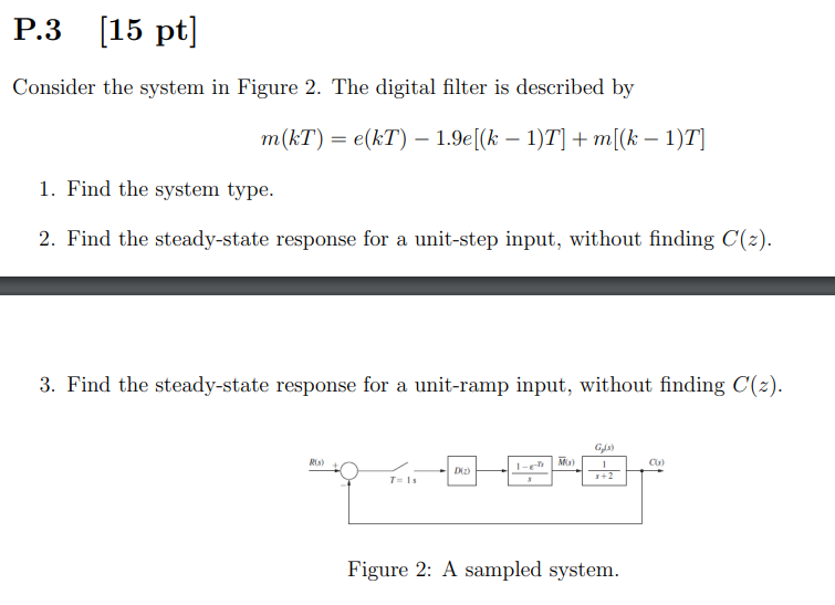 Solved Consider the system in Figure 2. The digital filter | Chegg.com