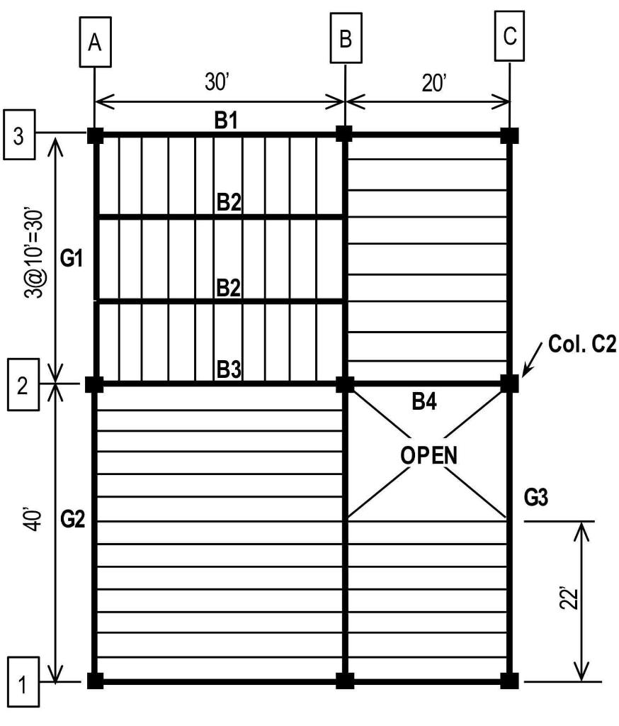 Solved Figure below presents the framing plan of a steel | Chegg.com