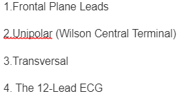 Solved 1.Frontal Plane Leads 2.Unipolar (Wilson Central | Chegg.com