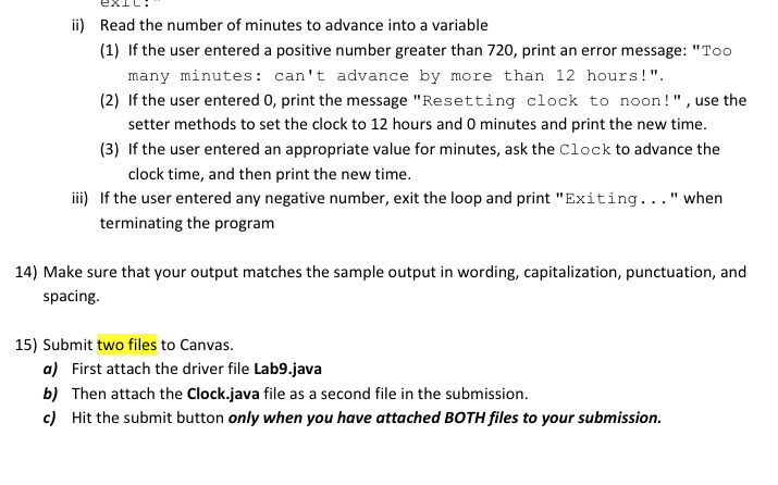 Solved Your task is to implement a simple Clock class to | Chegg.com