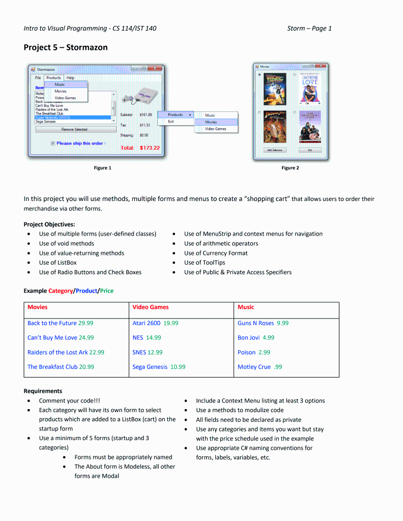Solved Hi please help me with this project, please provide | Chegg.com
