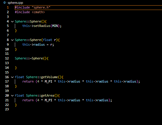 Solved circle.cpp:24:7: error: no declaration matches 'float | Chegg.com