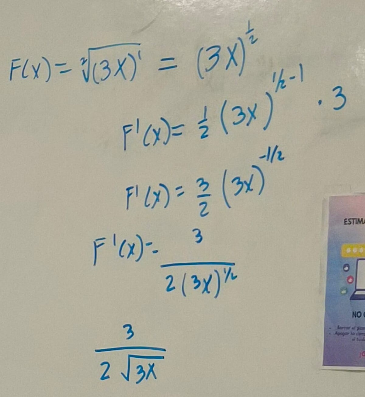 Solved F(x)=31⇒F′(x)=0 F(x)=4x⇒F′(x)=4 | Chegg.com