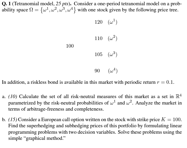 Solved Q. 1 (Tetranomial model, 25 ﻿pts). ﻿Consider a | Chegg.com