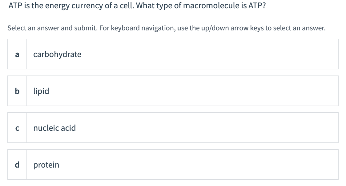 Solved ATP is the energy currency of a cell. What type of | Chegg.com