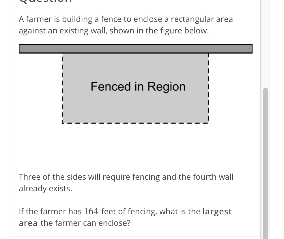 Solved A farmer is building a fence to enclose a rectangular | Chegg.com