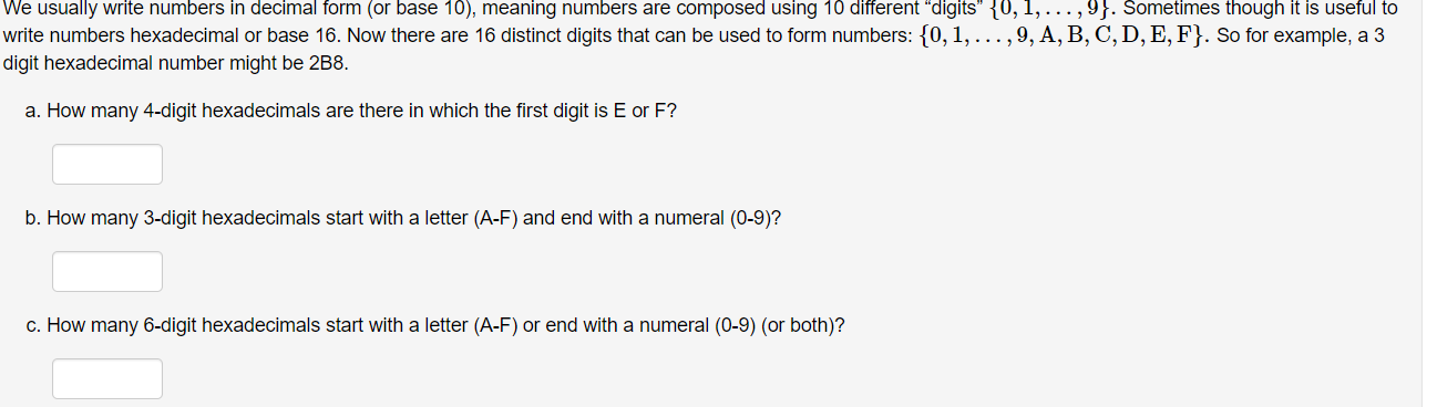 Solved We usually write numbers in decimal form (or base 10 | Chegg.com