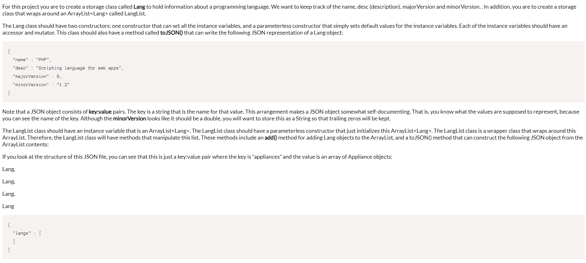 class that wraps around an ArrayList called | Chegg.com