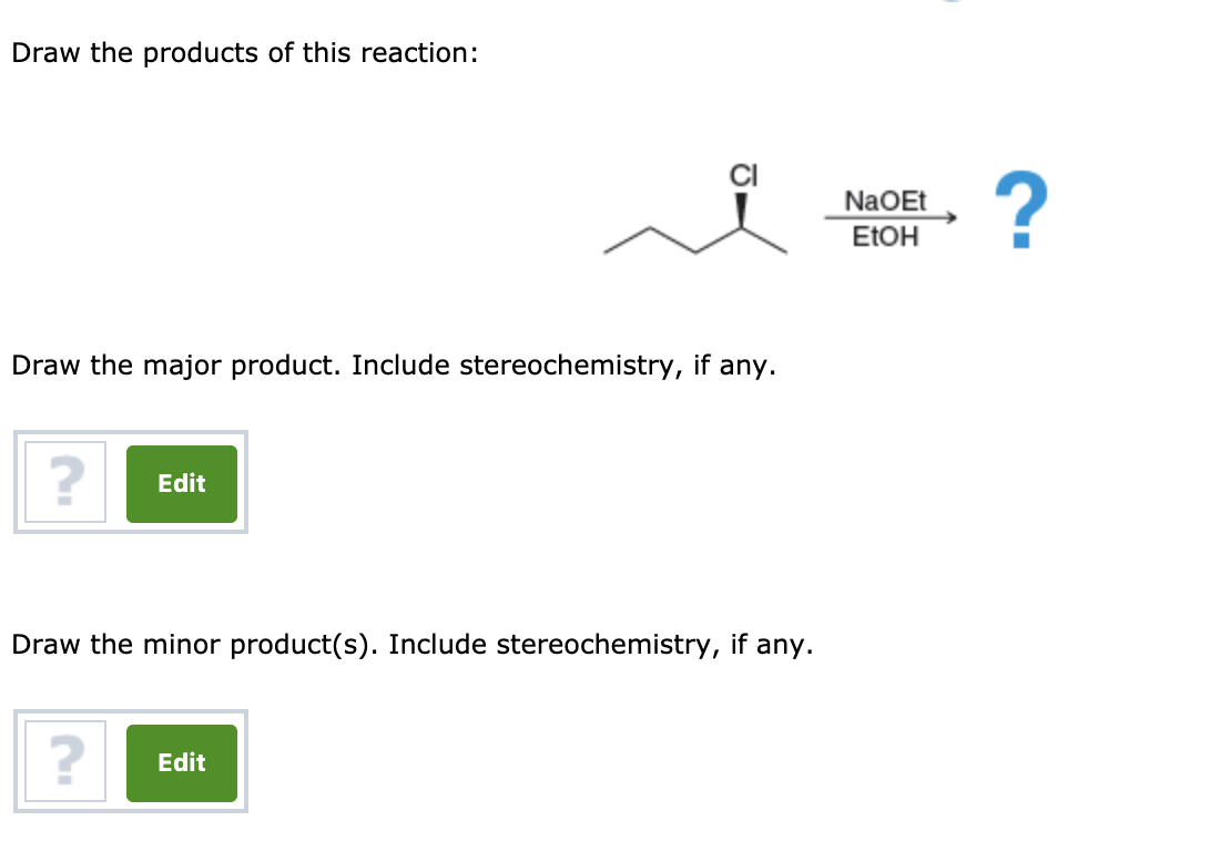 Solved Draw the products of this reaction: v NaOET EtOH ? | Chegg.com