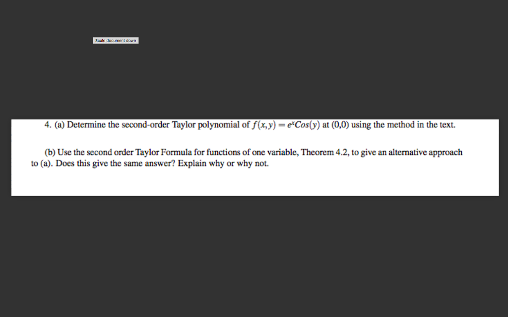Solved Scale document down 4. (a) Determine the second-order | Chegg.com