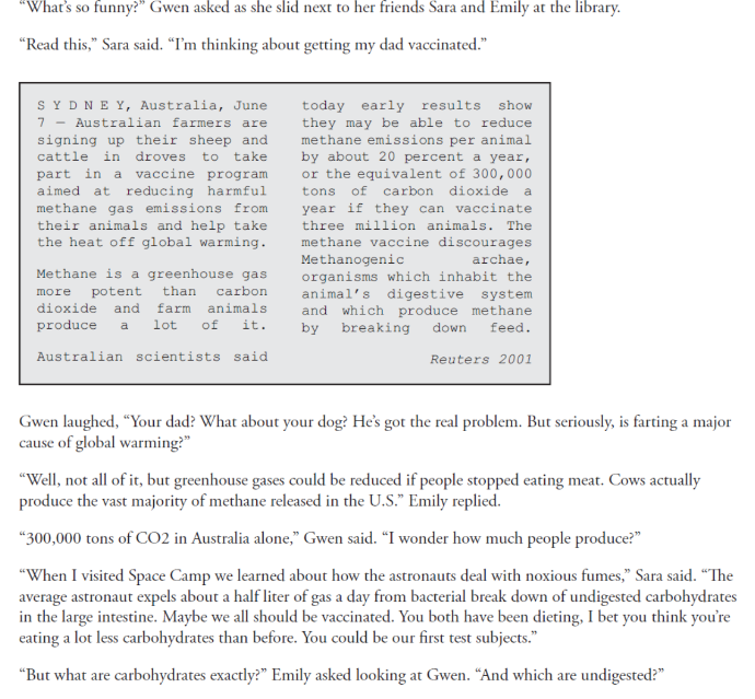 "What's so funny?" Gwen asked as she slid next to her | Chegg.com