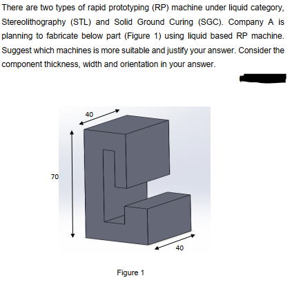 Solved There are two types of rapid prototyping (RP) machine | Chegg.com