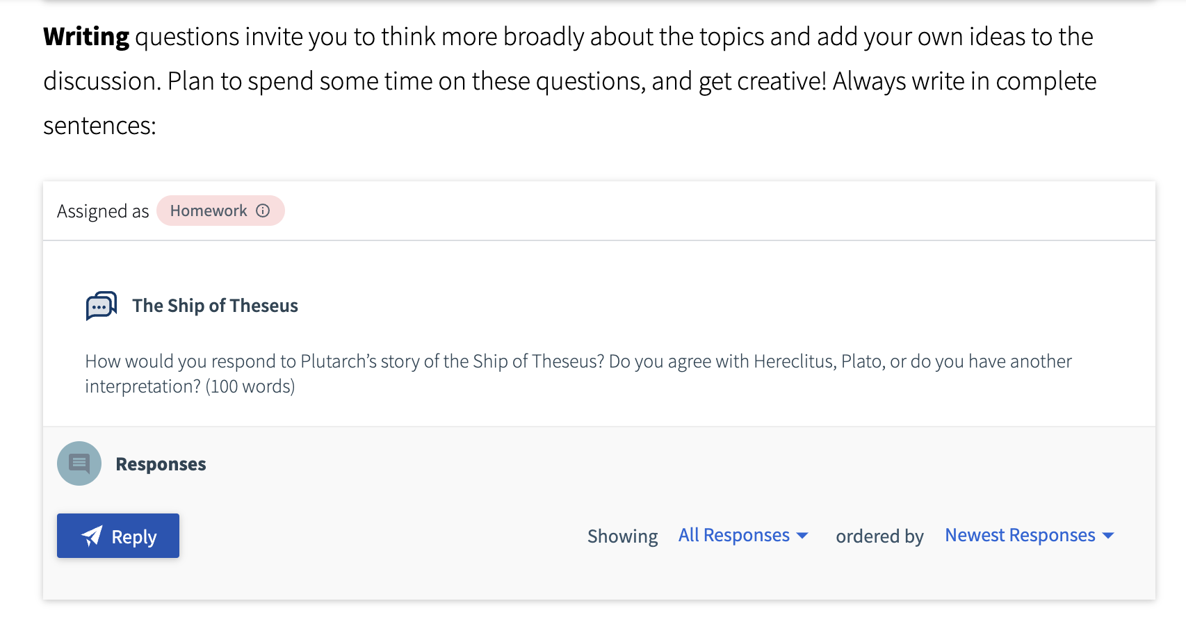 Writing questions invite you to think more broadly | Chegg.com