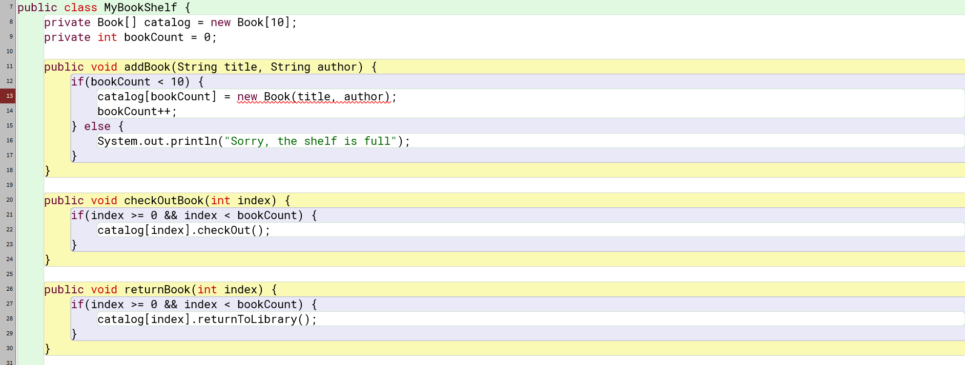 Solved How do I fix the errors in each of these classes. | Chegg.com