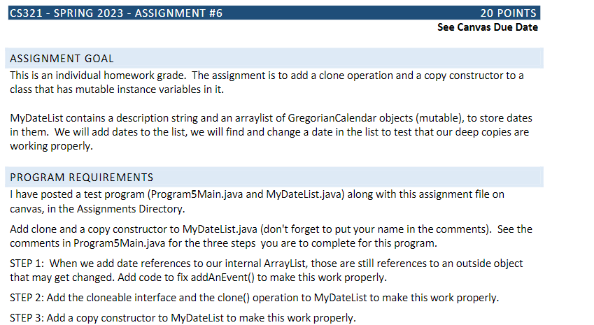 Solved Program5Main.java: import | Chegg.com