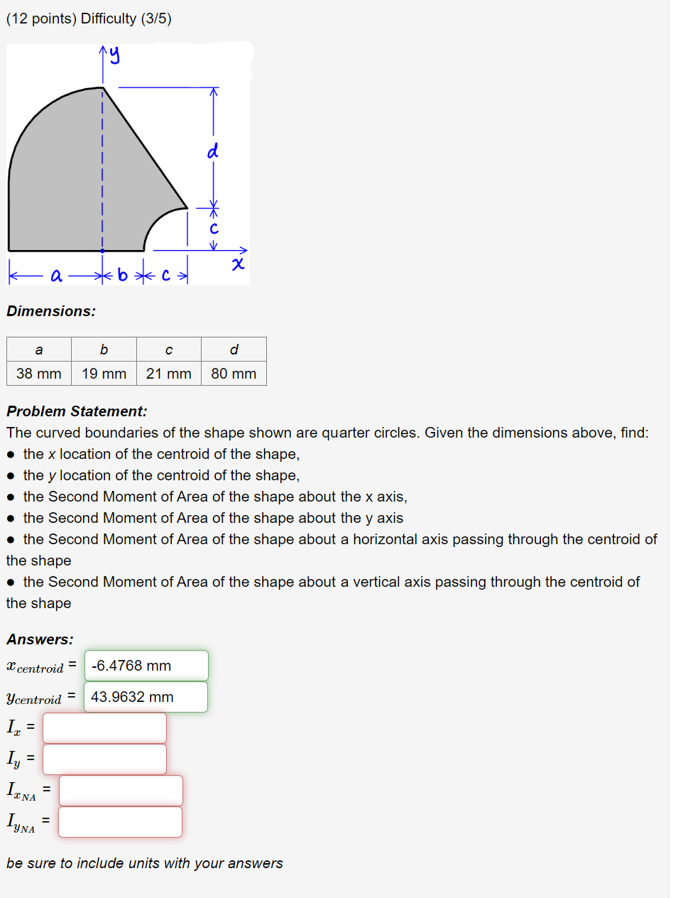Solved (12 points) Difficulty (3/5) Dimensions: Problem | Chegg.com