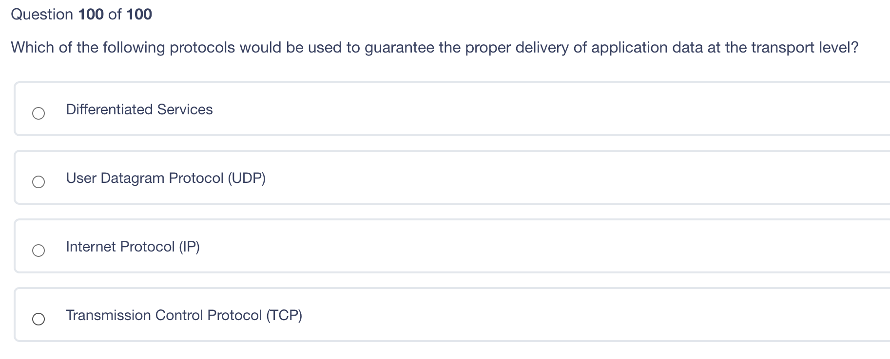 Solved Which of the following protocols would be used to | Chegg.com