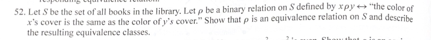 Solved 52. Let S be the set of all books in the library. Let | Chegg.com
