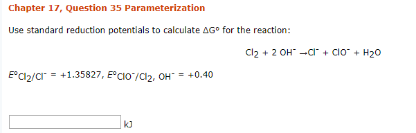 Solved Chapter 17, Question 35 Parameterization Use standard | Chegg.com