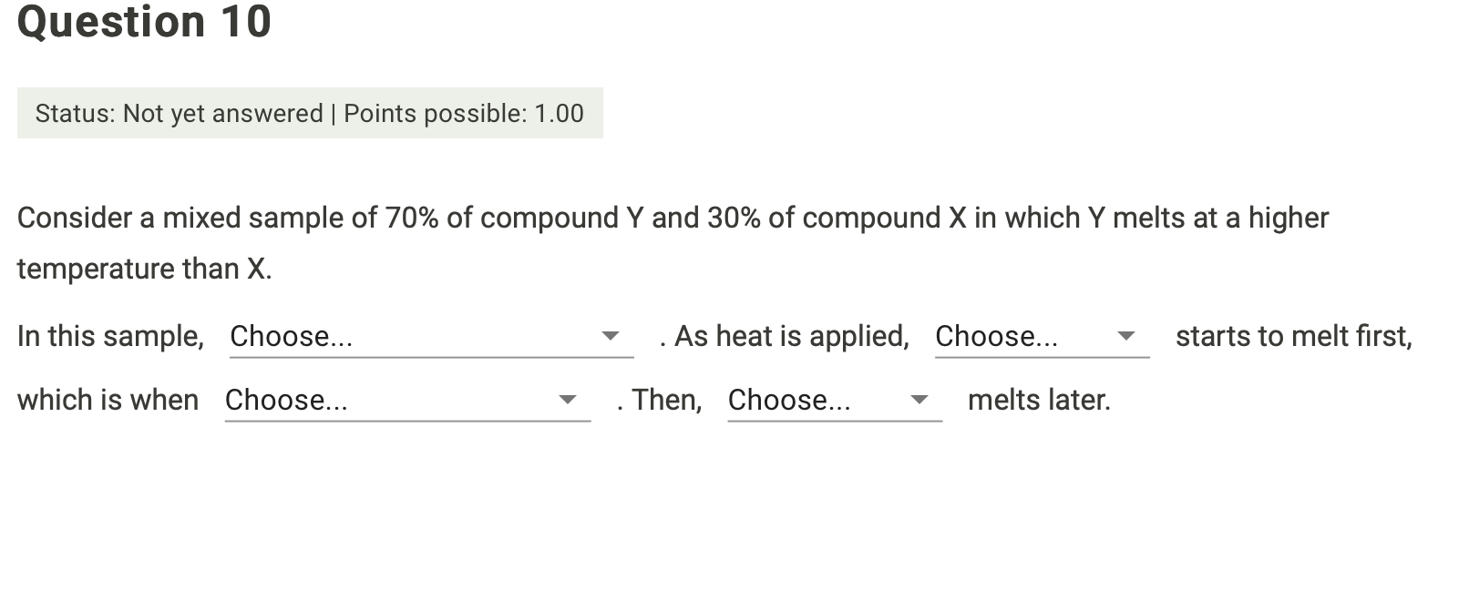 Solved Question 8 Status: Not yet answered | Points | Chegg.com
