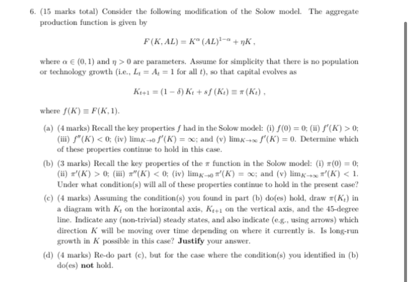 Solved ( 15 ﻿marks total) ﻿Consider the following | Chegg.com