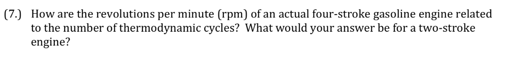 Solved (7.) How are the revolutions per minute (rpm) of an | Chegg.com