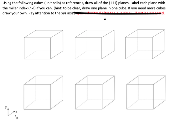 Solved Using the following cubes (unit cells) as references, | Chegg.com