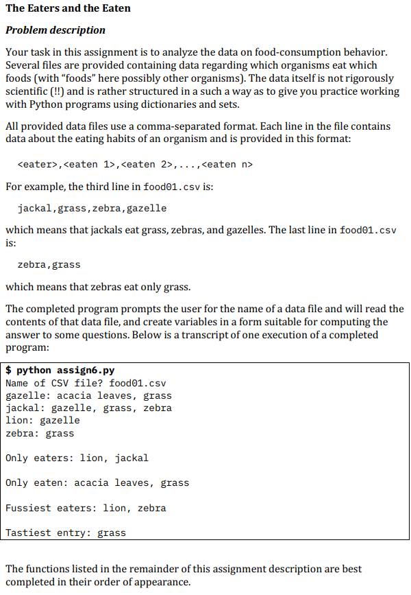 Solved Help needed with Python 3: Dictionaries and Sets. The | Chegg.com