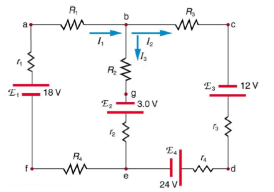 Solved Find the currents flowing in the circuit in the | Chegg.com