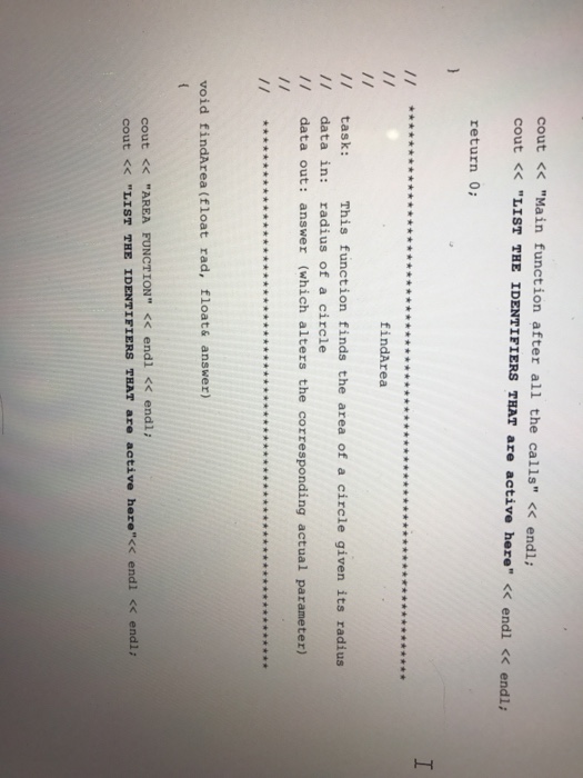 LESSON 6.2A LAB 6.5 Scope of Variables Retrieve | Chegg.com