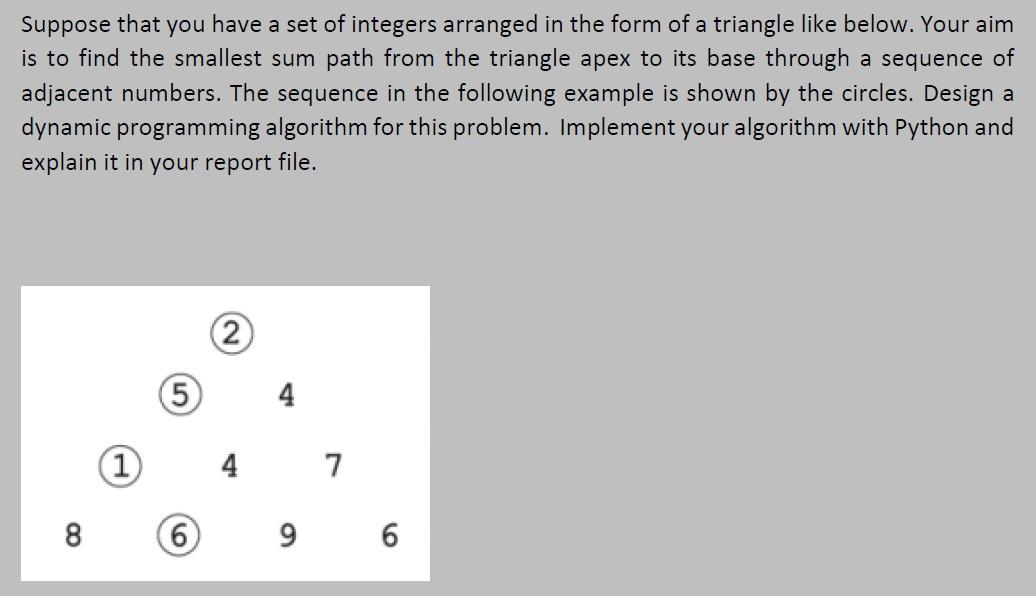 Solved Suppose that you have a set of integers arranged in | Chegg.com