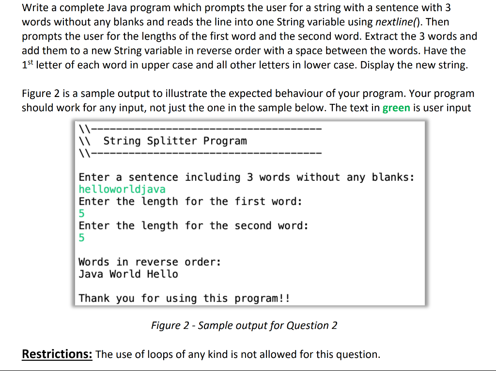 Solved Write a complete Java program which prompts the user | Chegg.com