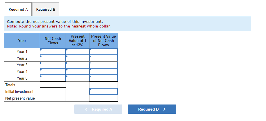 Solved Exercise 11-7 (Algo) Net present value and unequal | Chegg.com