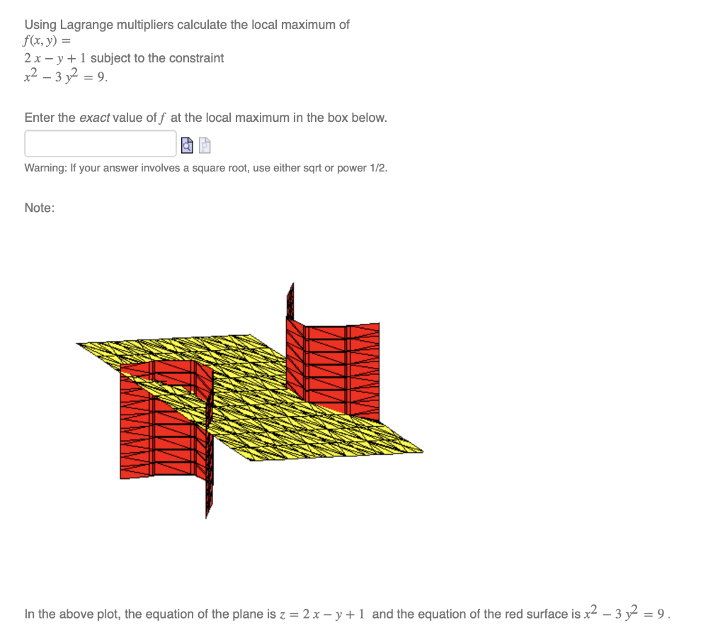 Solved Using Lagrange multipliers calculate the local | Chegg.com