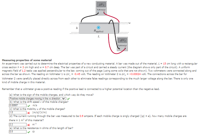 Solved Measuring properties of some material An experiment | Chegg.com