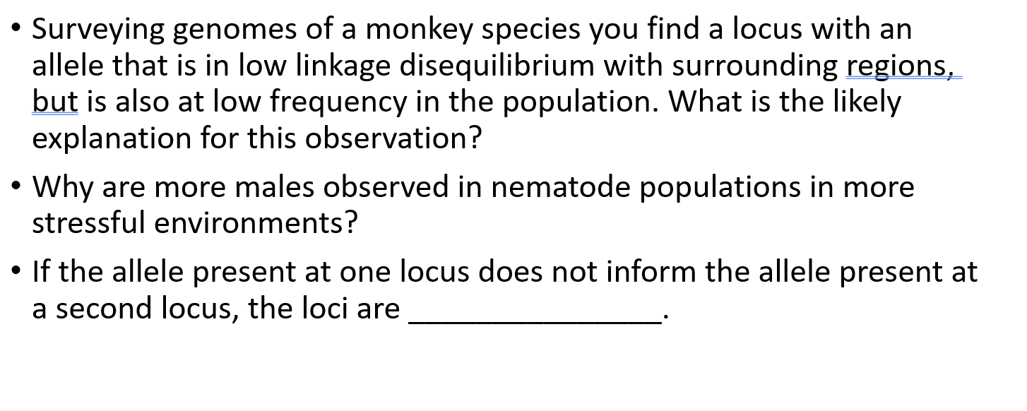 Solved - Surveying genomes of a monkey species you find a | Chegg.com