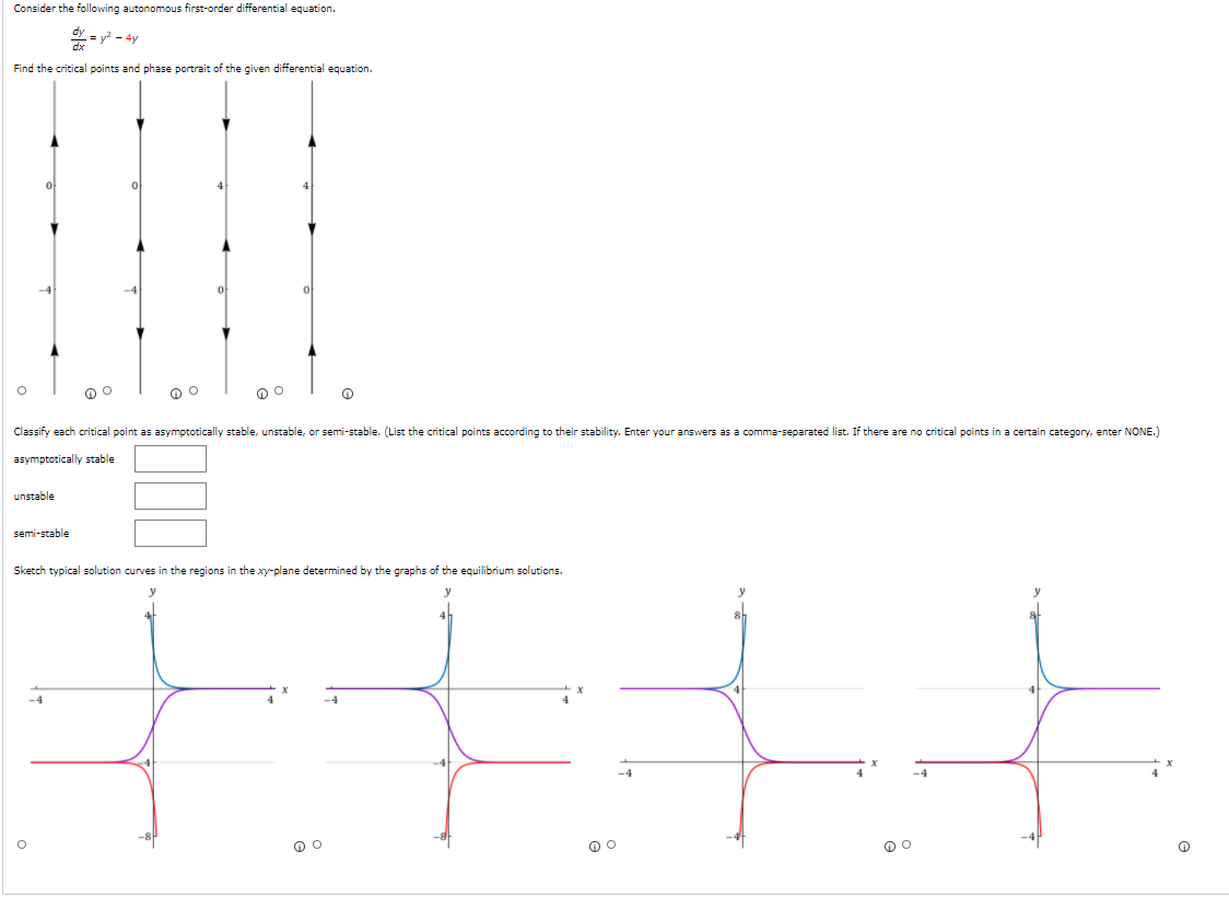Solved Consider the following autonomous first-order | Chegg.com
