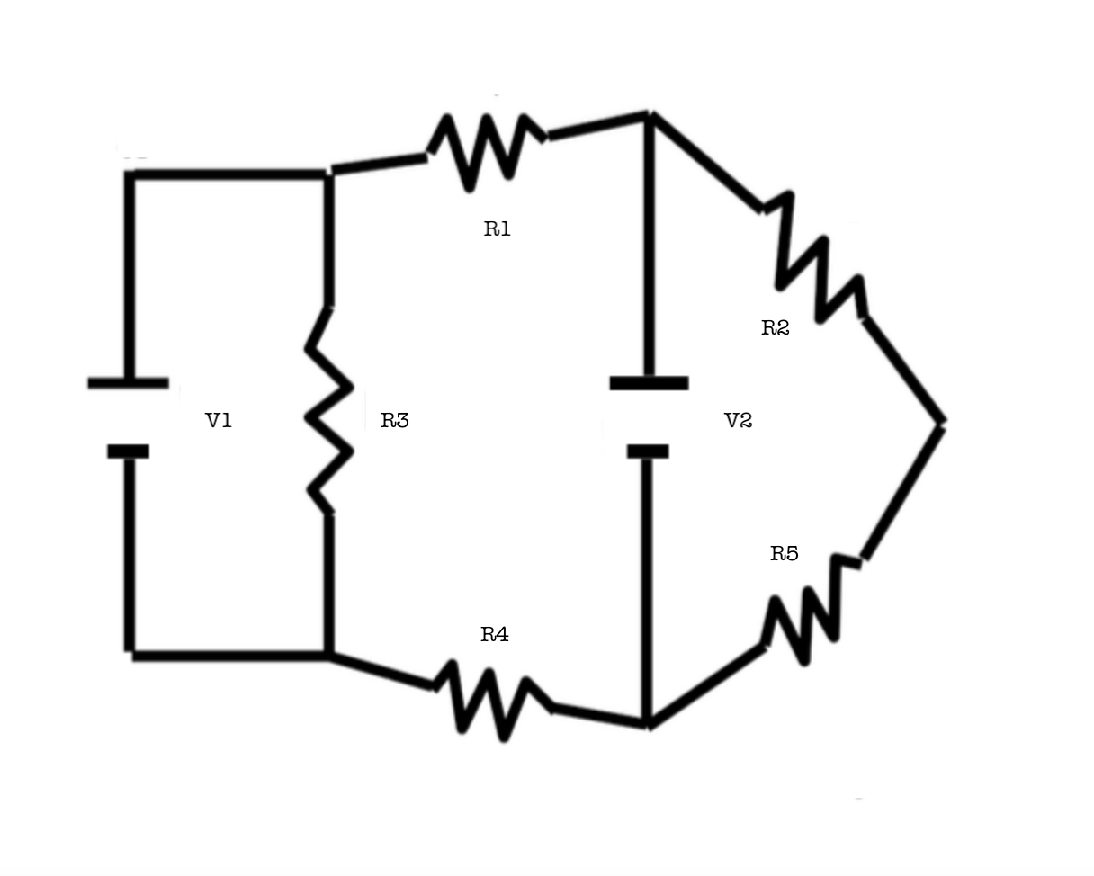 Solved What is the loop rule and node rule for this network? | Chegg.com