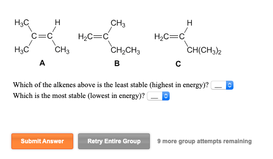 Solved н - H₃C C= C HzC H CH₃ H2C=C CH3 CH2CH2 H2C=C C | Chegg.com