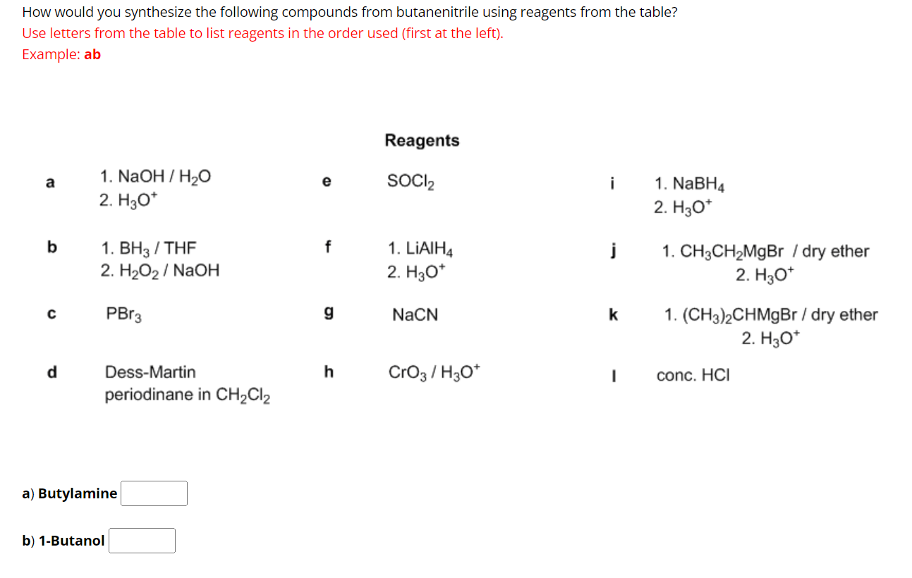 Solved How would you synthesize the following compounds from | Chegg.com