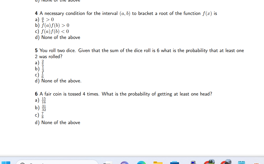 Solved 4 ﻿A necessary condition for the interval (a,b) ﻿to | Chegg.com