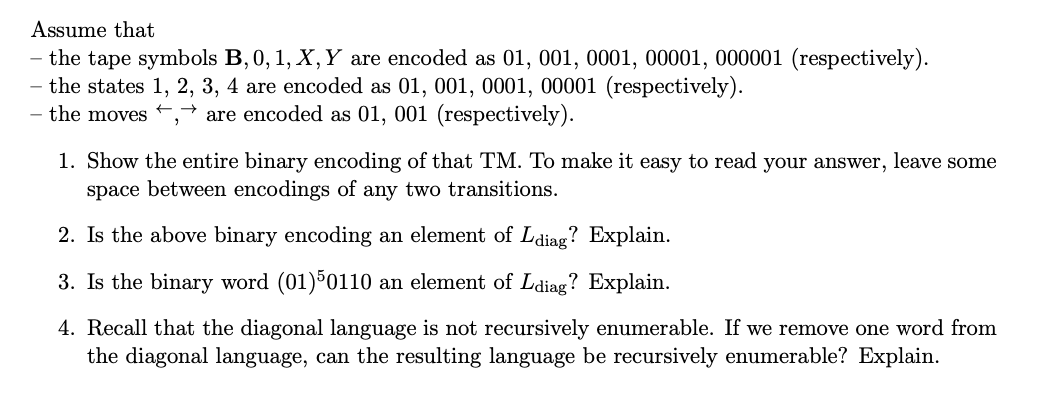 Problem 1 10 Marks Consider The Binary Encoding
