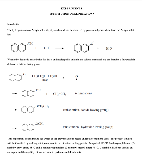Solved EXPERIMENT 8 SUBSTITUTION OR EUIMINATION? | Chegg.com