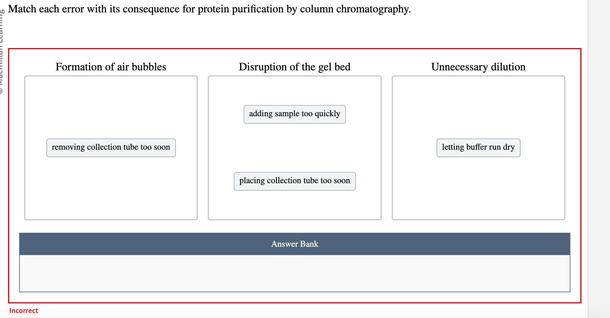 Solved Match each error with its consequence for protein | Chegg.com