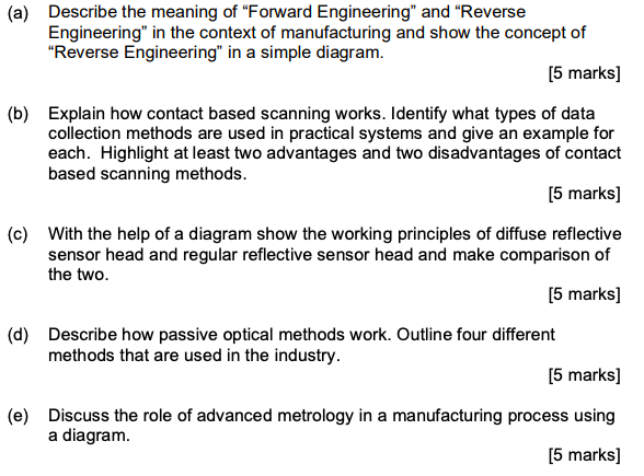Solved (a) Describe the meaning of “Forward Engineering” and | Chegg.com