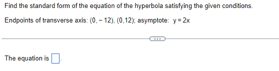 Find the standard form of the equation of the | Chegg.com