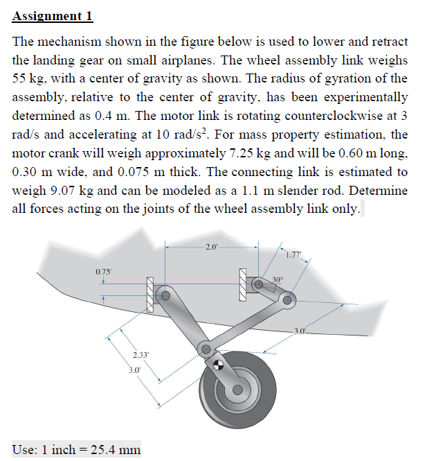 Solved Assigninent 1 The mechanism shown in the figure below | Chegg.com