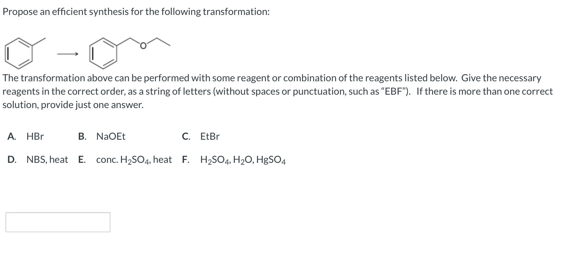 Solved Propose an efficient synthesis for the following | Chegg.com